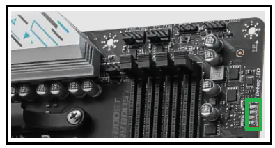 Se enciende un led rojo en mi placa base – Centro de soporte